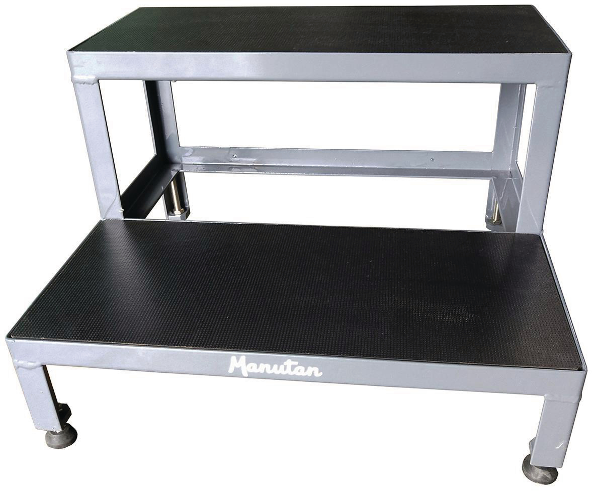 Ocelové schůdky Manutan Expert 2Step, 2 stupně - Manutan.cz