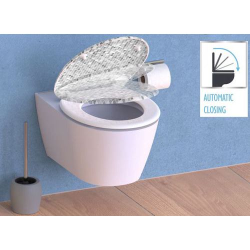 WC prkénka Schütte, soft close, Mosaik - Manutan.cz