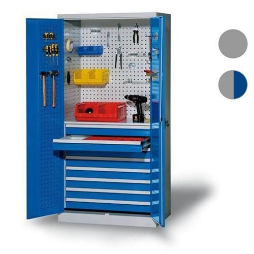 Kovové dílenské skříně, 195 x 95 x 60 cm